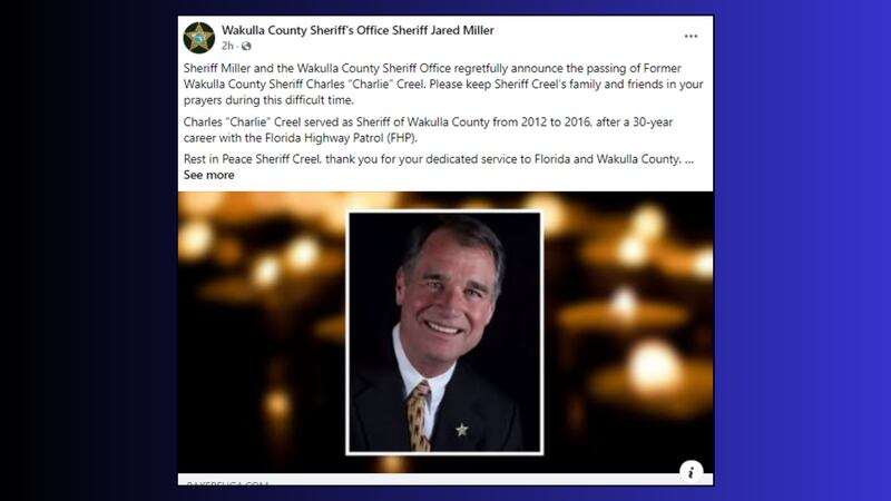 Wakulla County Sheriff’s Office mourns the loss of former sheriff ... Wakulla County Sheriff’s Office mourns the loss of former sheriff ...